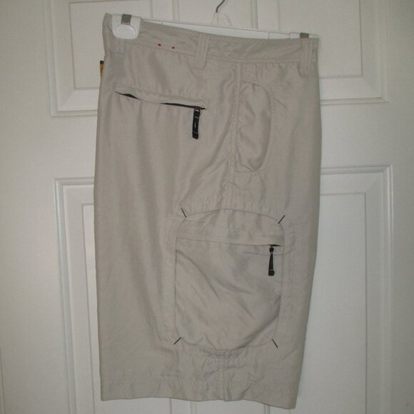 Plugg | Shorts | Plugg Co Mens Beige Poly 5pocket Hiking Cargo Short ...
